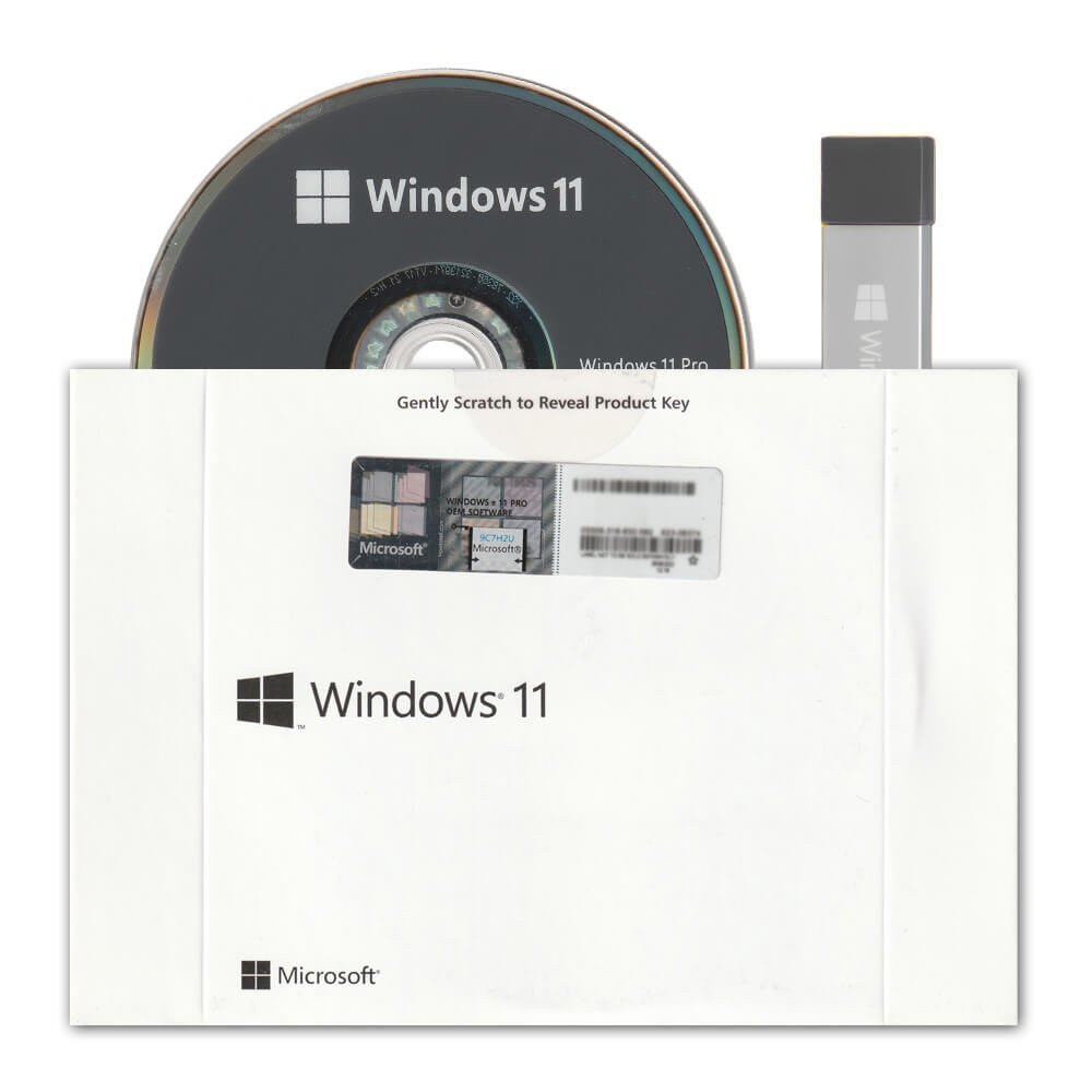Microsoft Windows 11 Pro English 64 Bit DVD & Bootable Pendrive ...